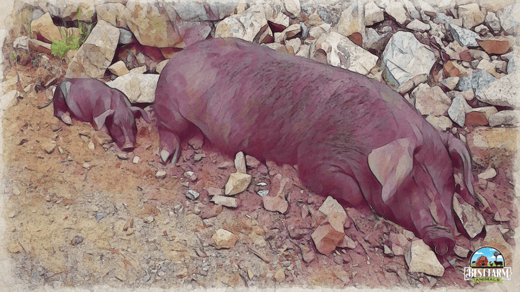 Pigs with dippity pig syndrome have limping back legs DLX2 PS | Best ...